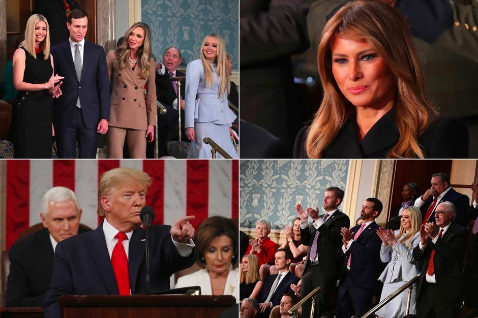 Le clan Trump au complet pour assister au discours sur l'état de l'Union