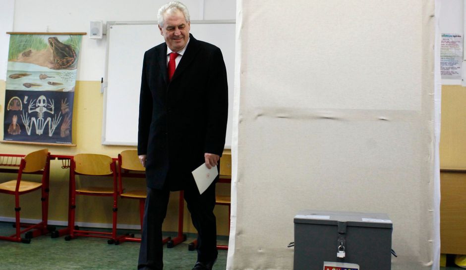 Milos Zeman élu président tchèque