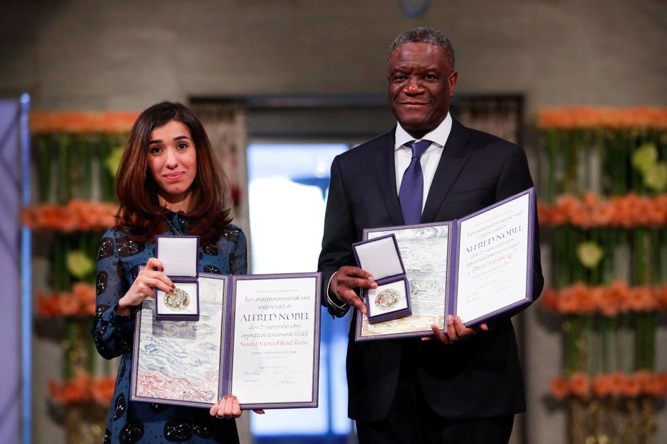 Nadia Murad Et Denis Mukwege Ont Reçu Le Prix Nobel De La Paix