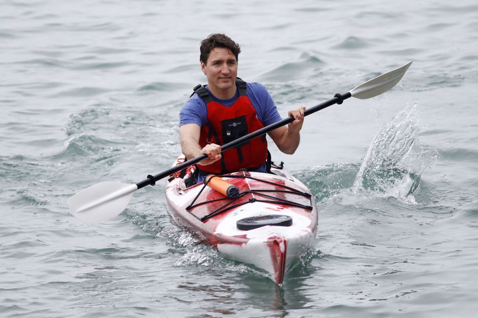 Pour la Journée de l'environnement, Justin Trudeau fait... du kayak