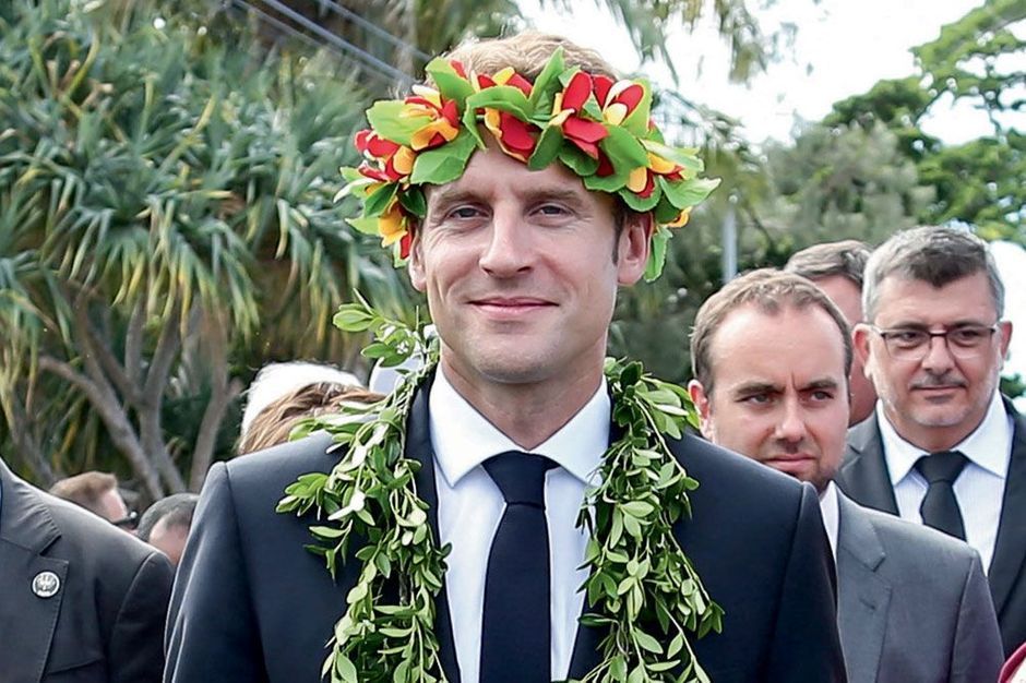 Emmanuel Macron, premier président aux îles Marquises