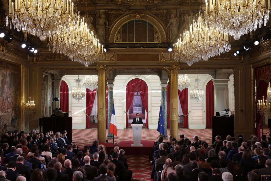 A l'Elysée - Une conférence de presse préparée au cordeau
