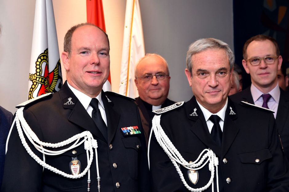 Le prince de Monaco en photos - Albert de Monaco aux Voeux de la Police