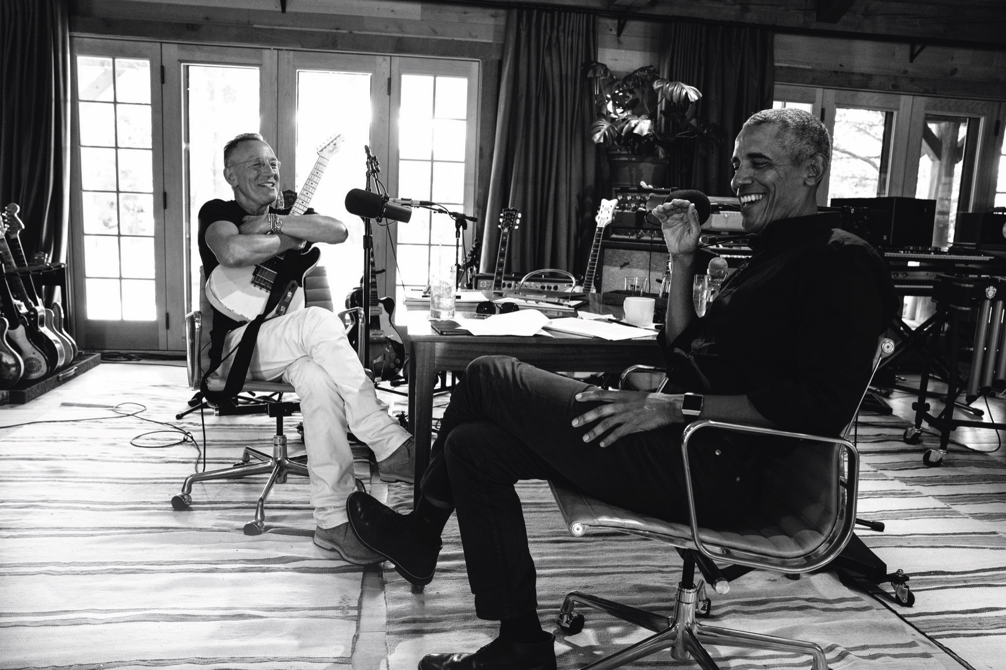Barack Obama et Bruce Springsteen sur la piste du rêve américain