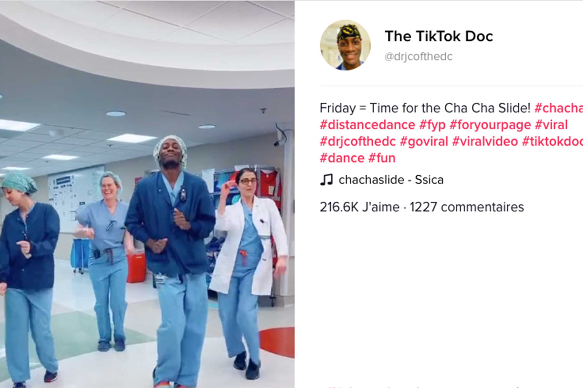 Coronavirus : Depuis l'hôpital, le "Tik Tok Doc" redonne le sourire en ...