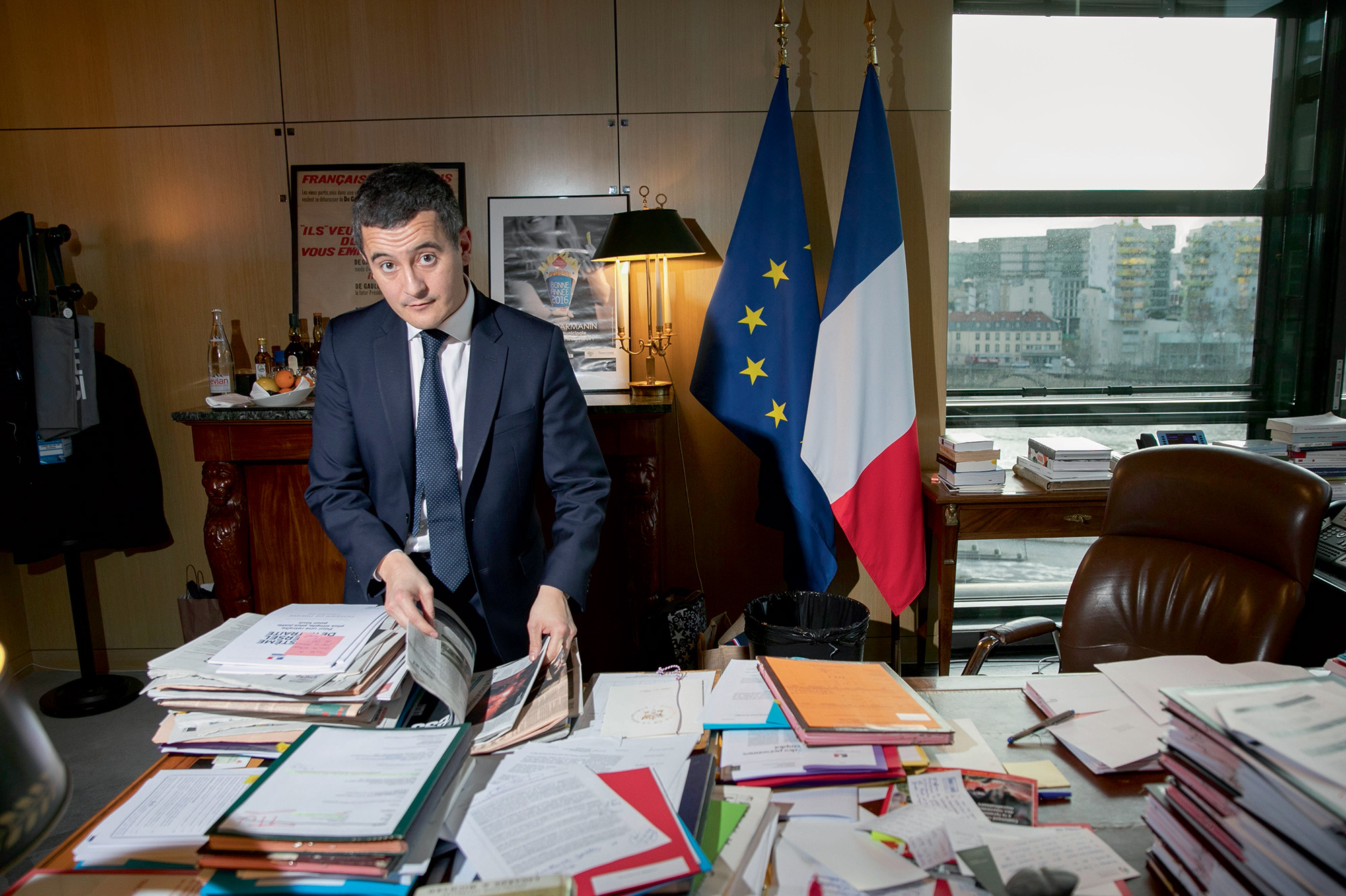Gérald Darmanin en première ligne