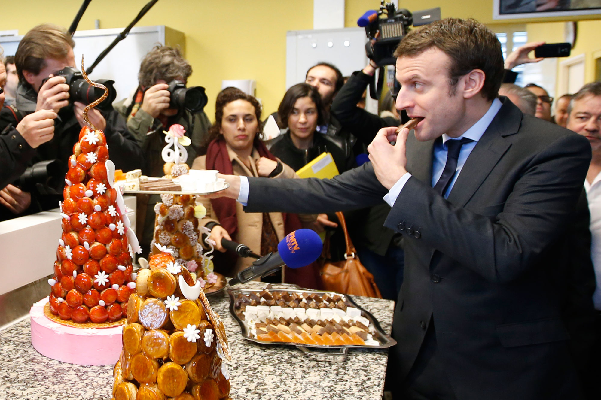 Emmanuel Macron : un gâteau à l'Elysée pour son 40e anniversaire