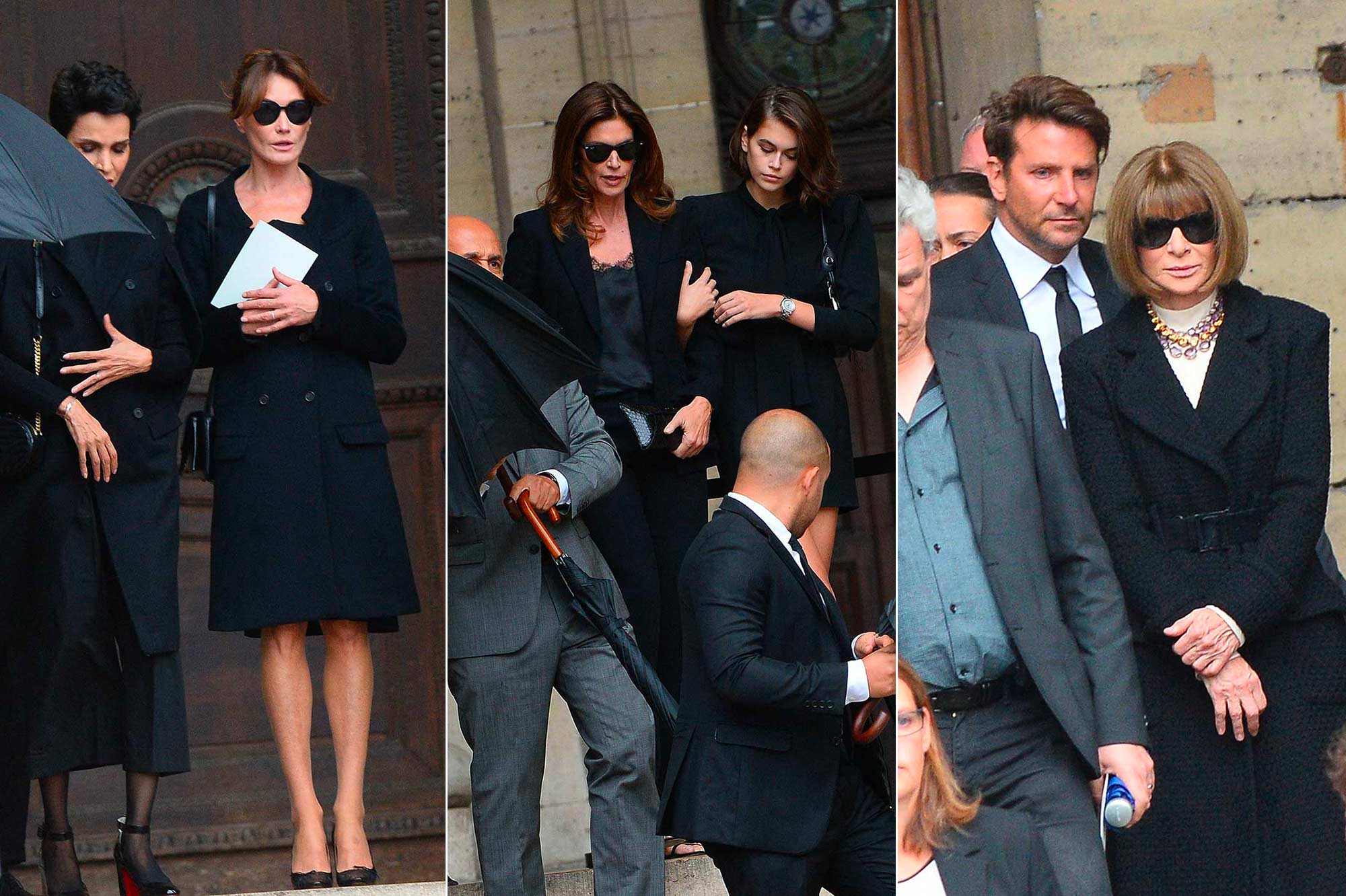 Carla Bruni, Cindy Crawford... Le dernier adieu du monde de la mode à ...