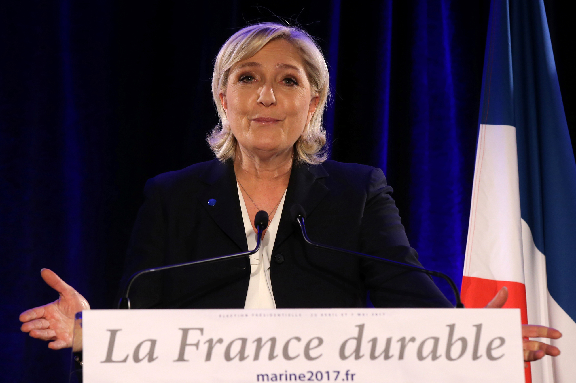 Pour Marine Le Pen, Donald Trump s'est inspiré de ses propositions