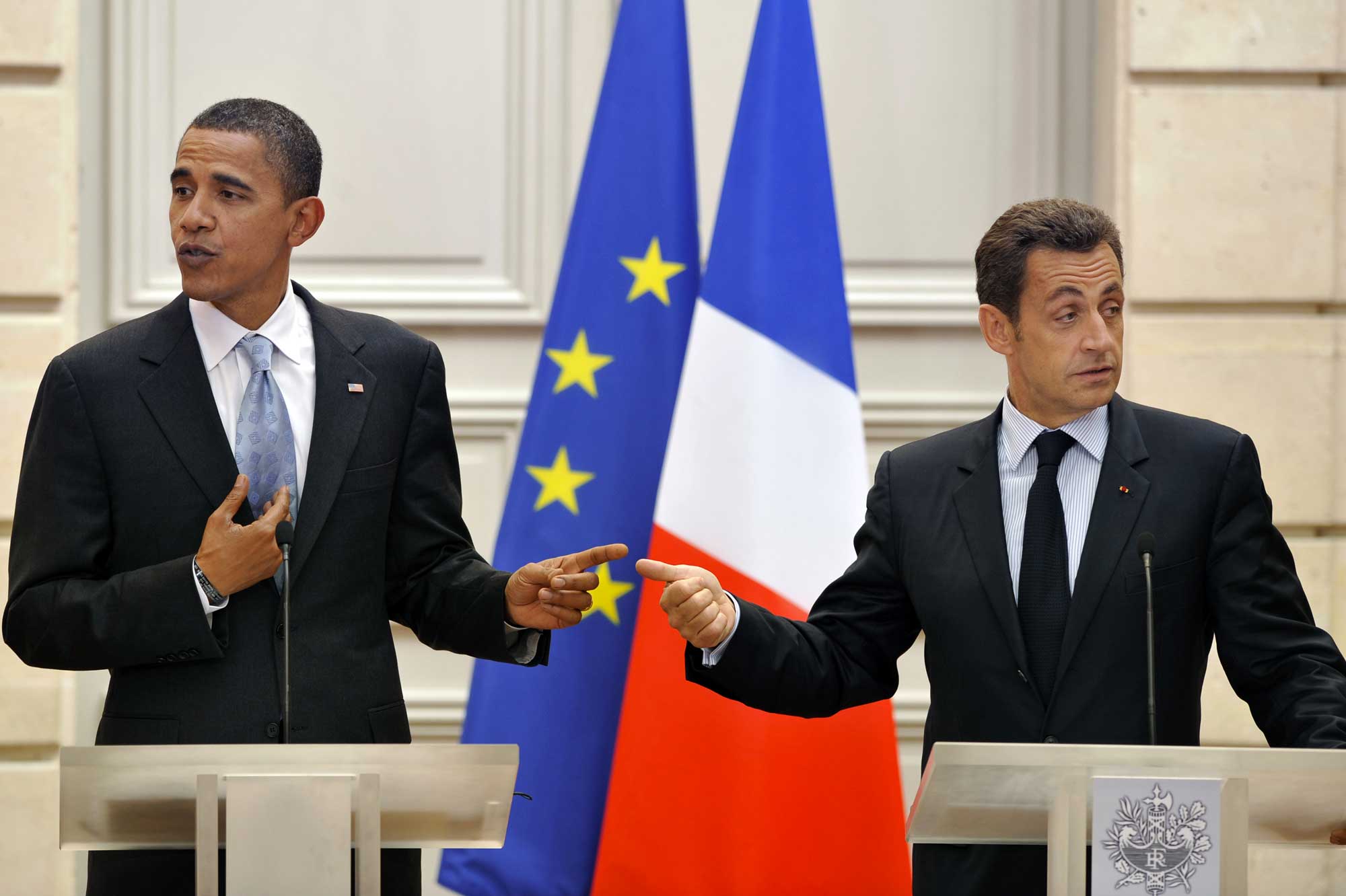 Le clin d'oeil de Nicolas Sarkozy à Barack Obama