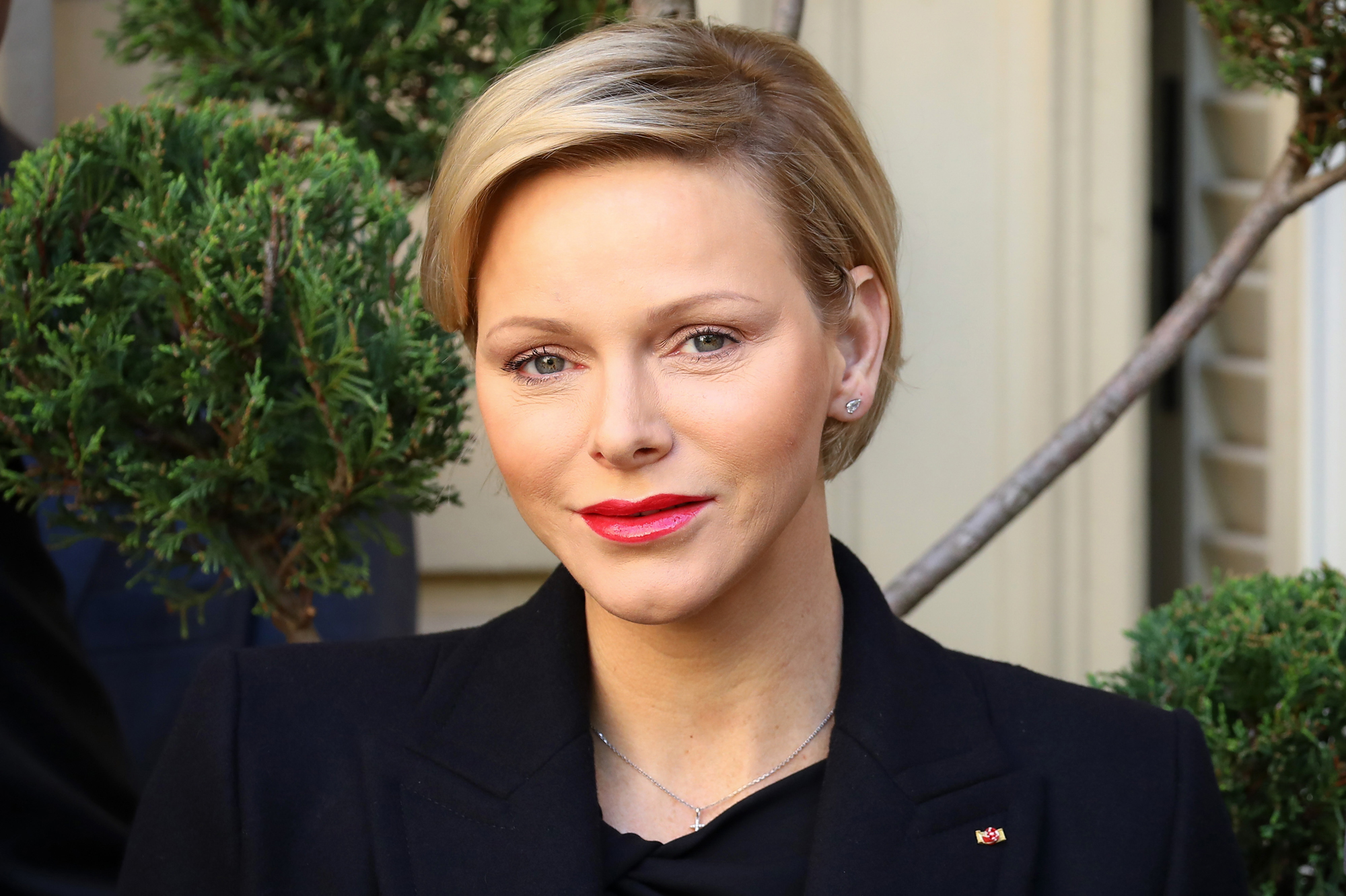 Charlène était de retour chez elle en Afrique du Sud le week-end dernier