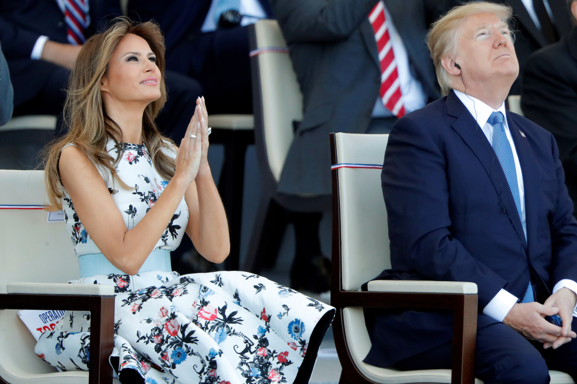 Donald Et Melania Trump Assistent Leur Premier D fil Du 14 Juillet donald-et-melania-trump-assistent-leur-premier-d-fil-du-14-juillet