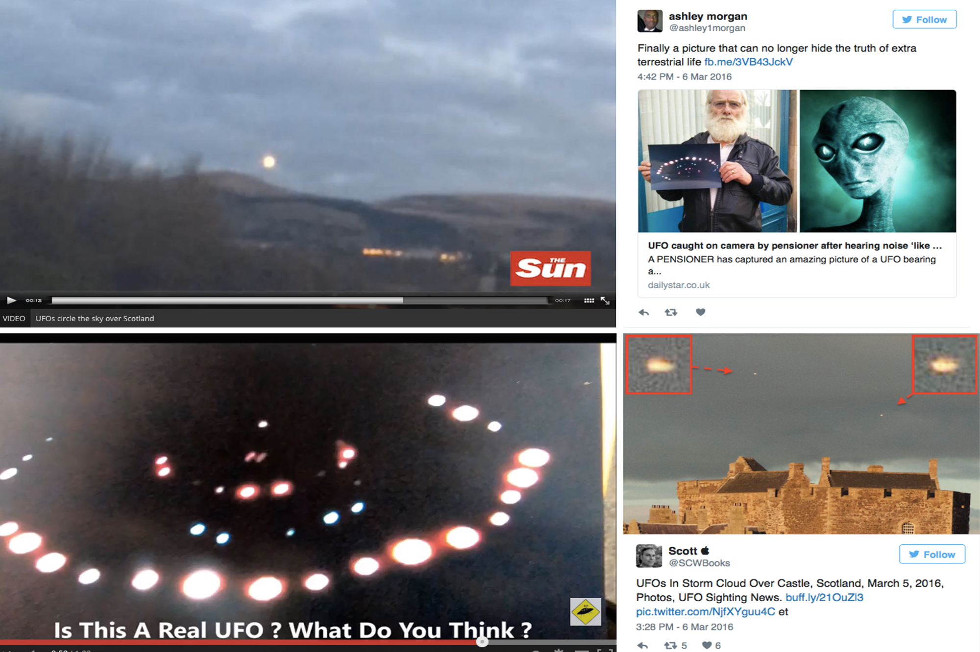 Les OVNIs de mars attaquent l'Ecosse