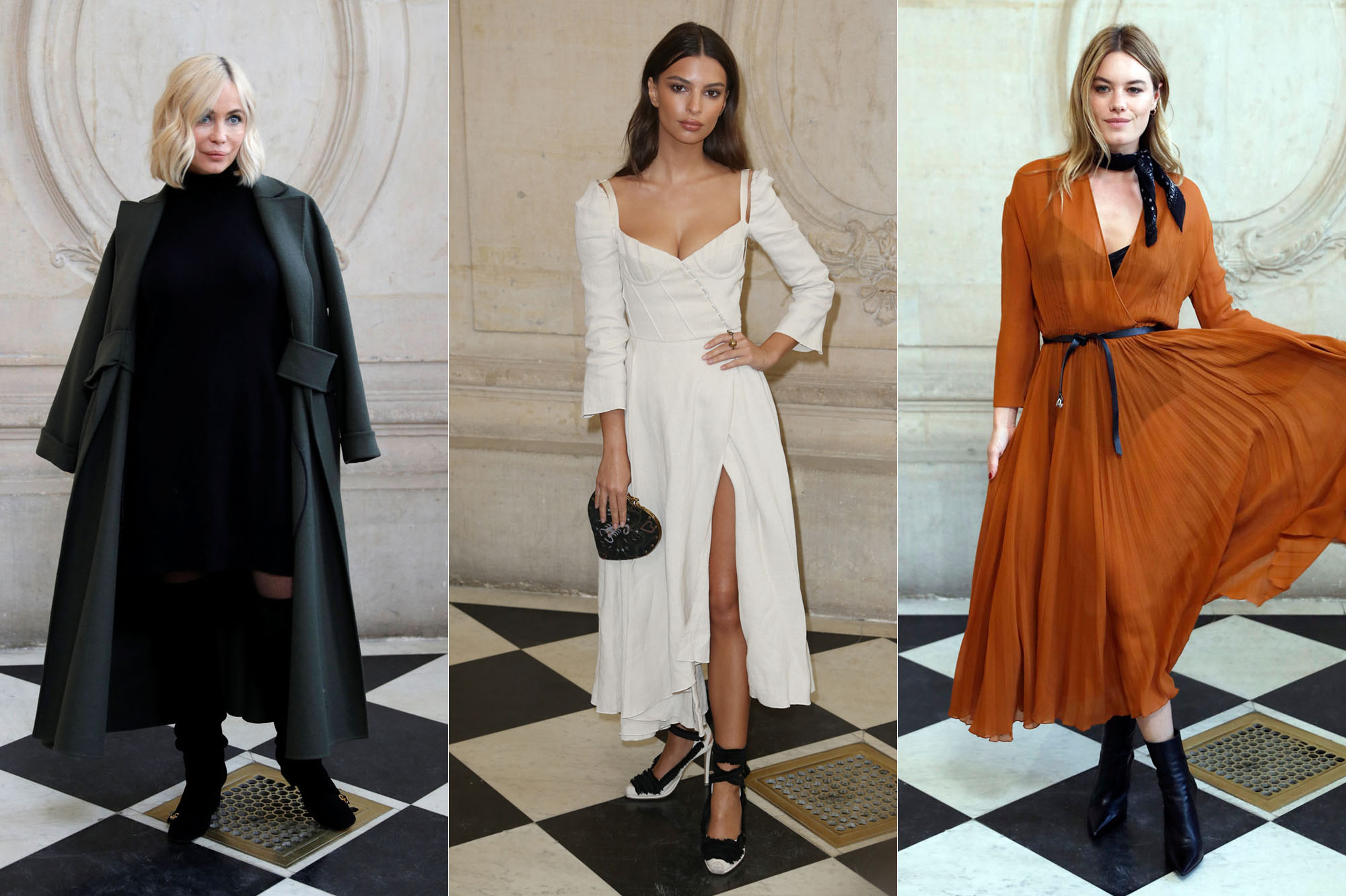 Emily Ratajkowski, Emmanuelle Béart… Défilé de célébrités pour Dior