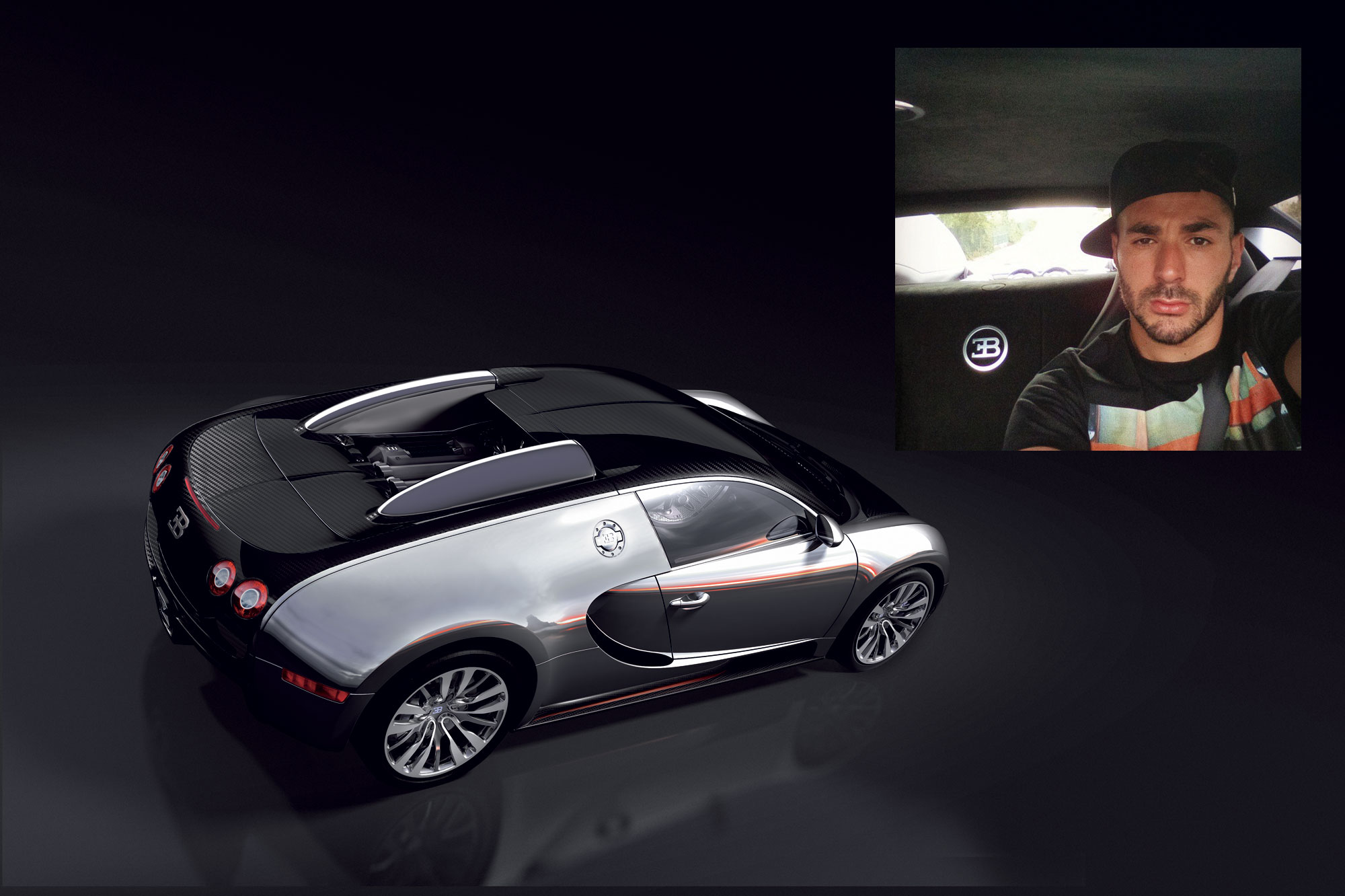 Découvrez la Bugatti Veyron de Karim Benzema