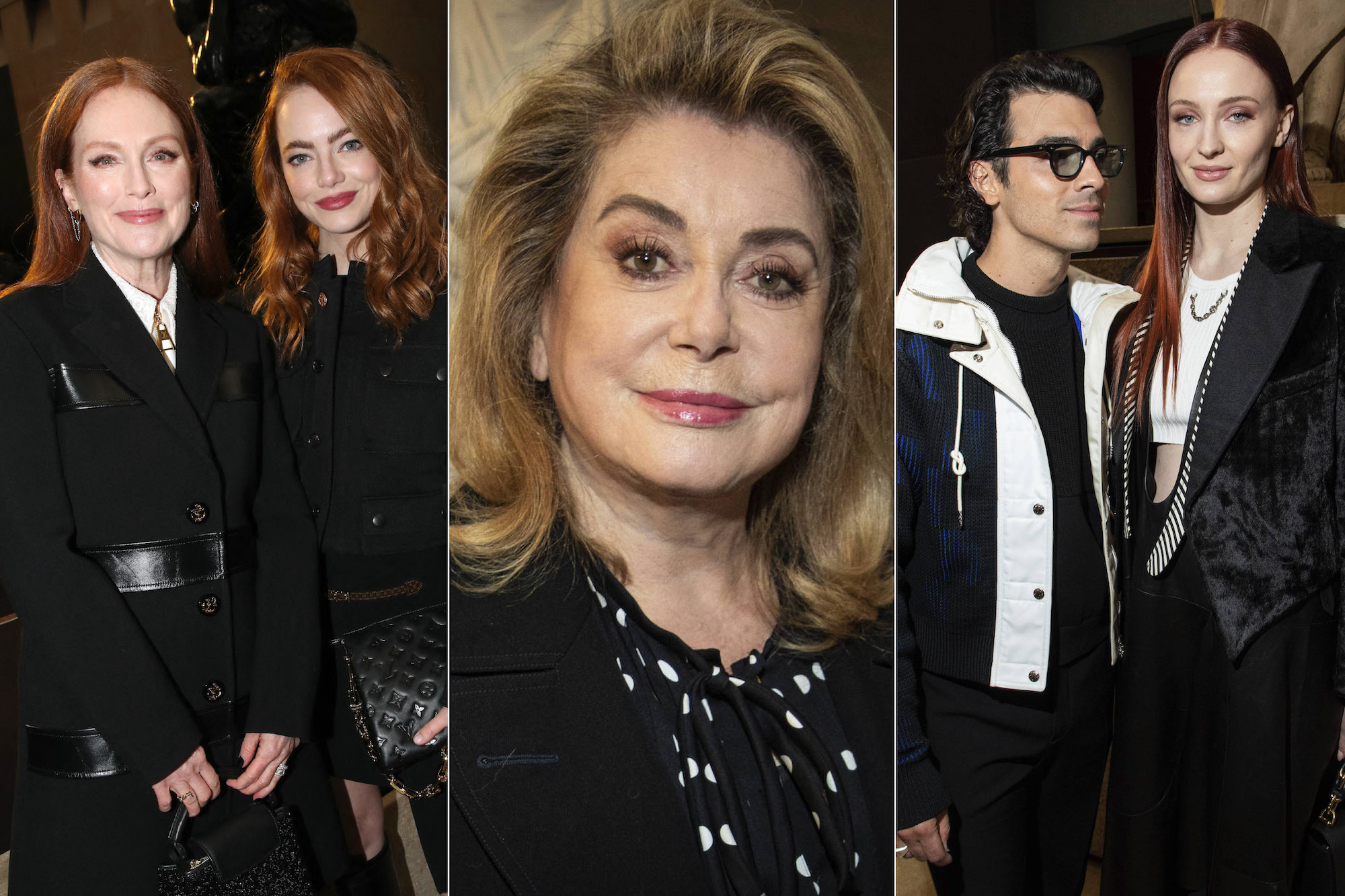 Emma Stone, Catherine Deneuve... Les célébrités assistent au défilé ...