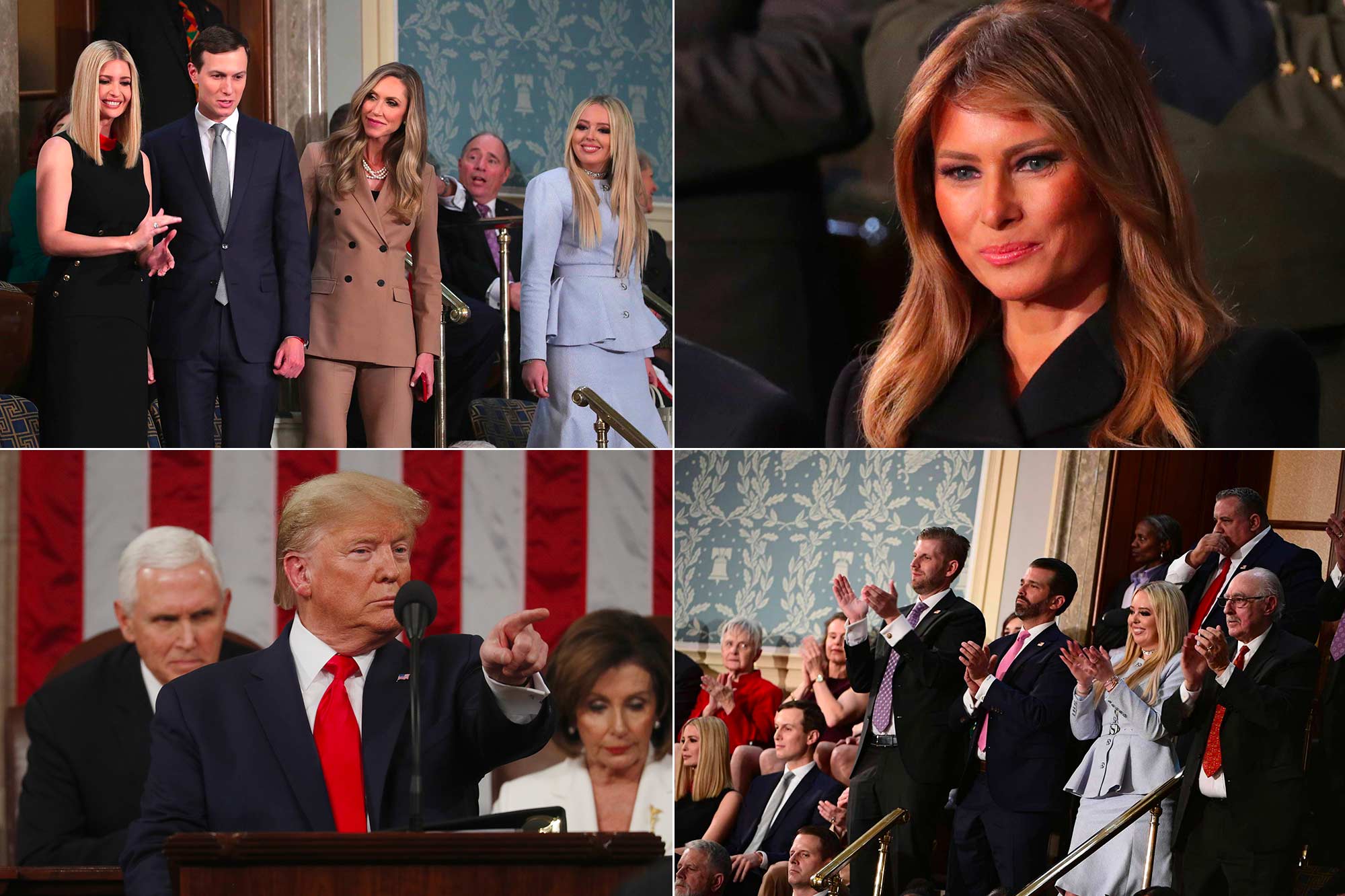 Le clan Trump au complet pour assister au discours sur l'état de l'Union