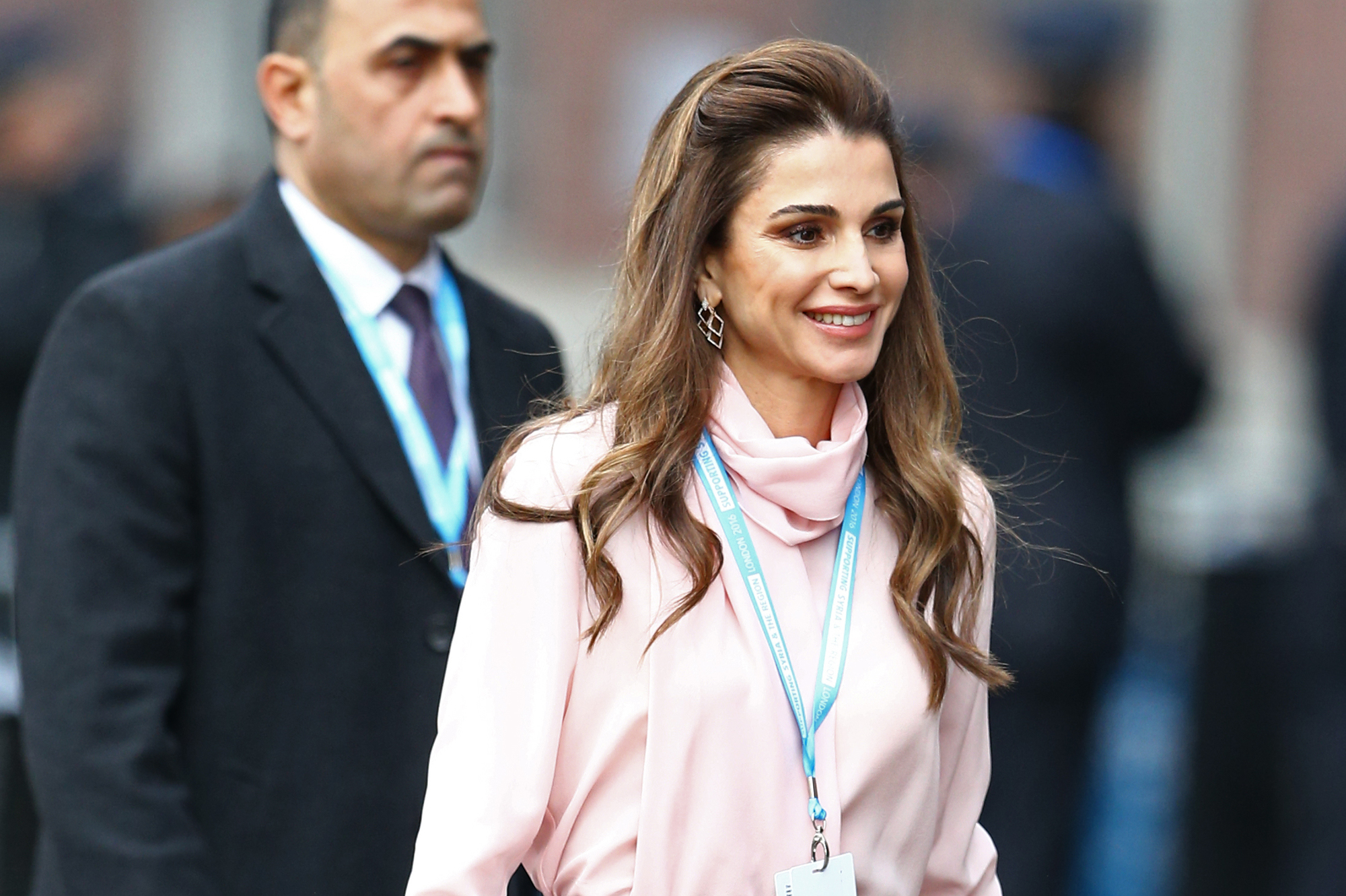 Avec le roi Abdallah II de Jordanie et la Sheikha Moza - Rania à ...