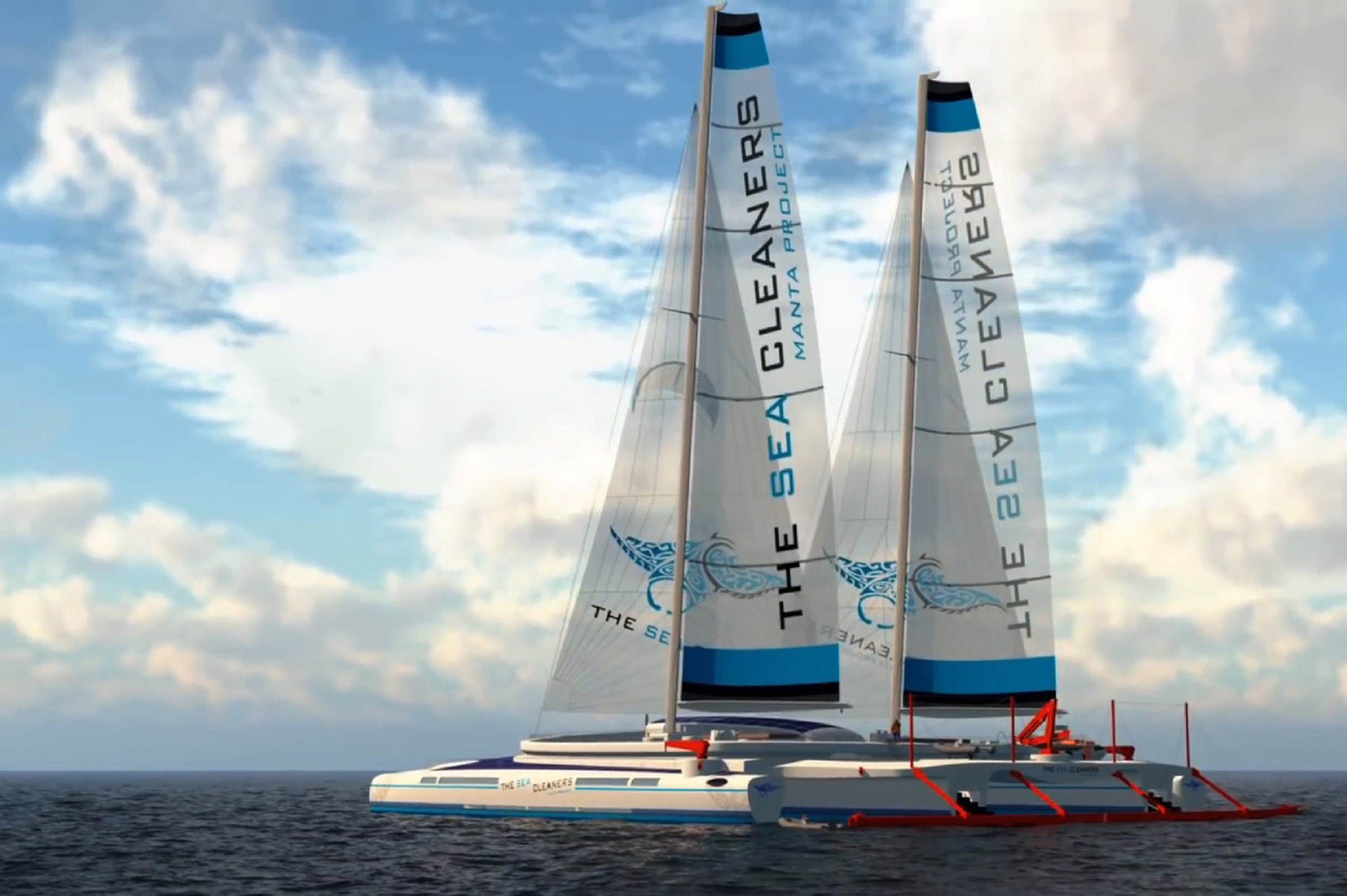 Le bateau qui va nettoyer la pollution des océans - Match Avenir