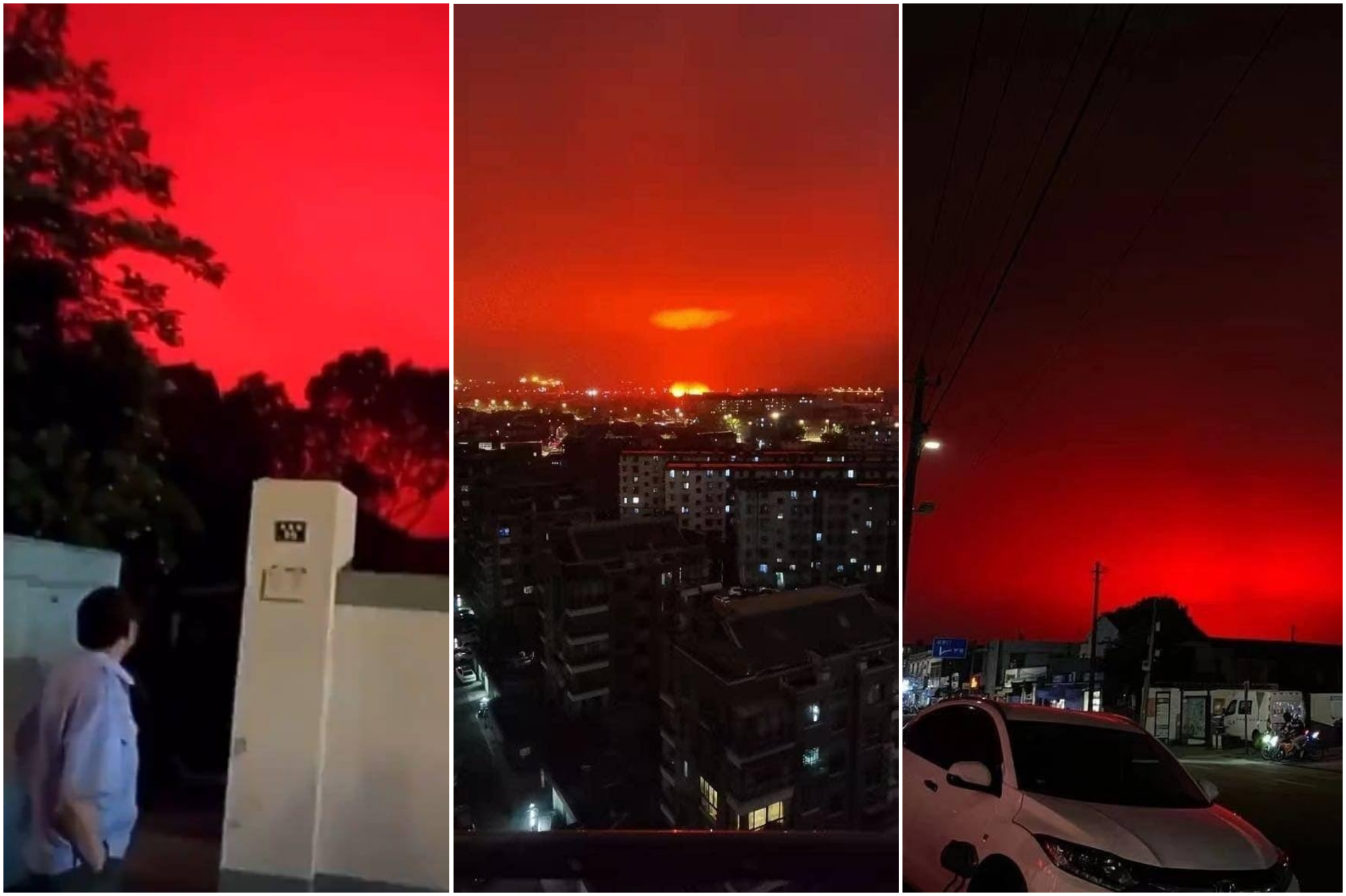 En Chine, le ciel devient rouge