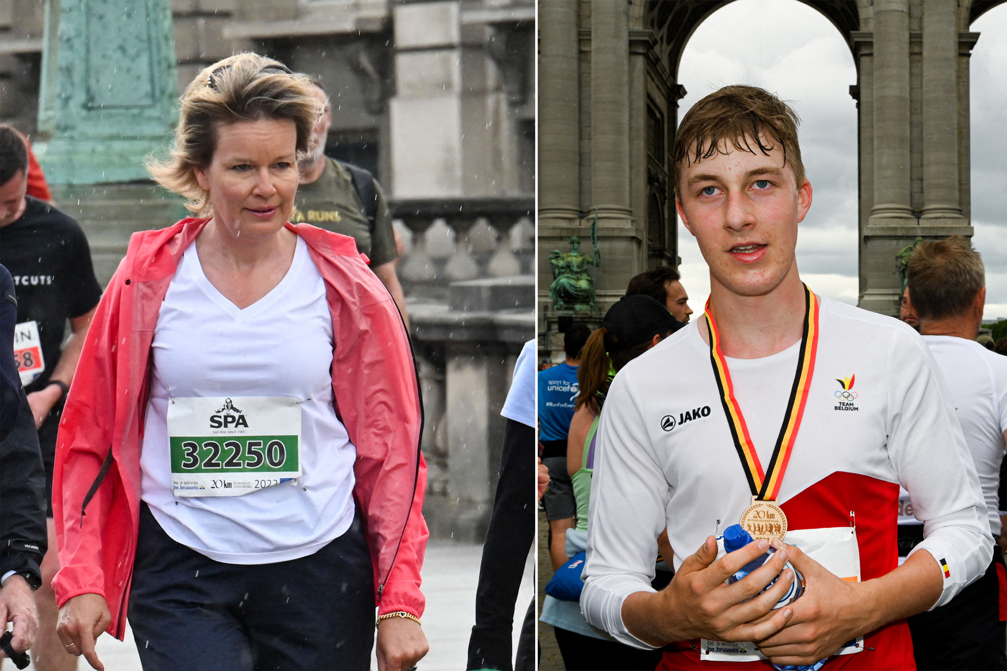 Mathilde de retour pour le «20 km de Bruxelles», avec son fils Emmanuel