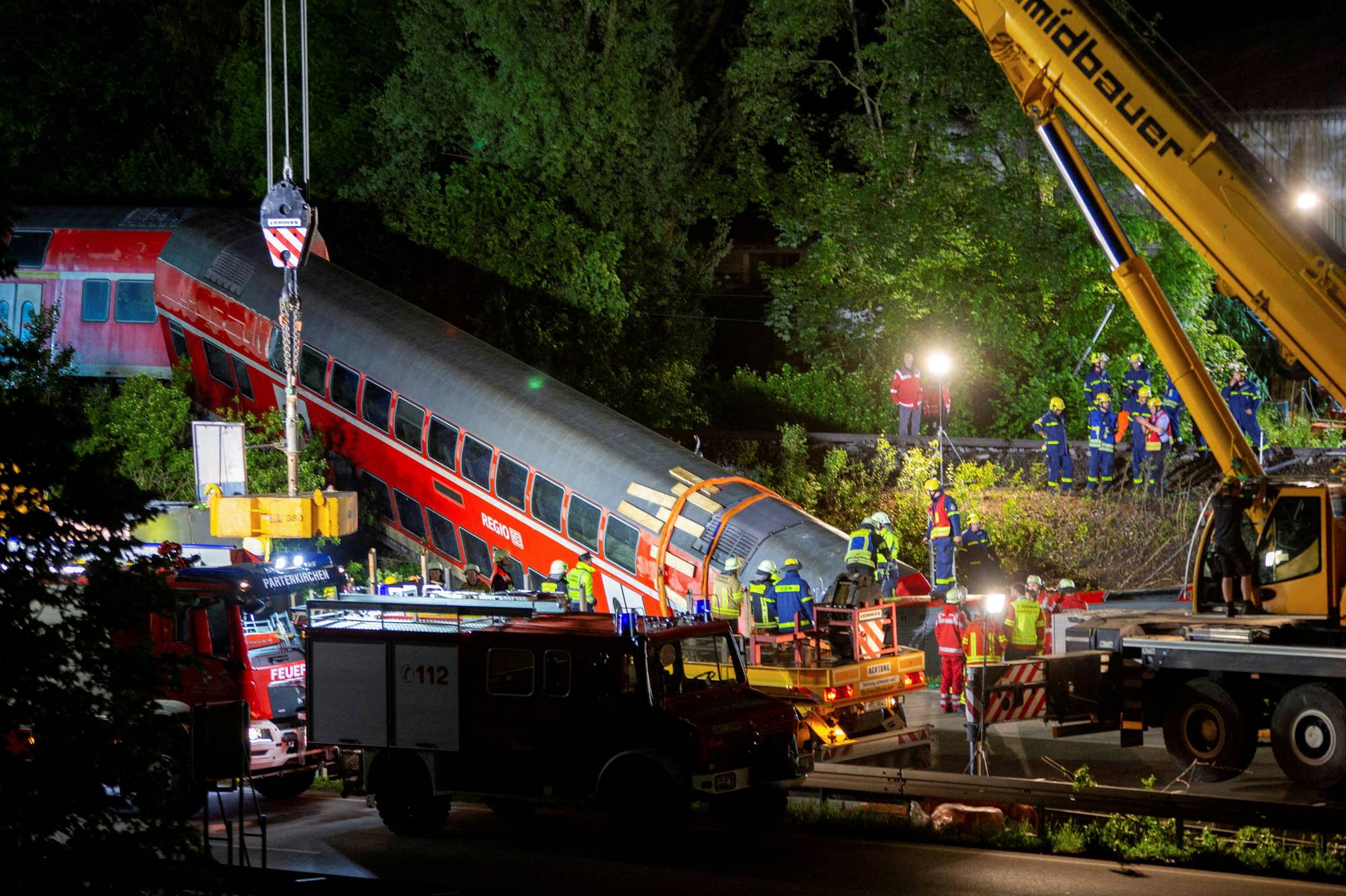 Bilan alourdi après le déraillement d'un train en Allemagne : 5 morts ...