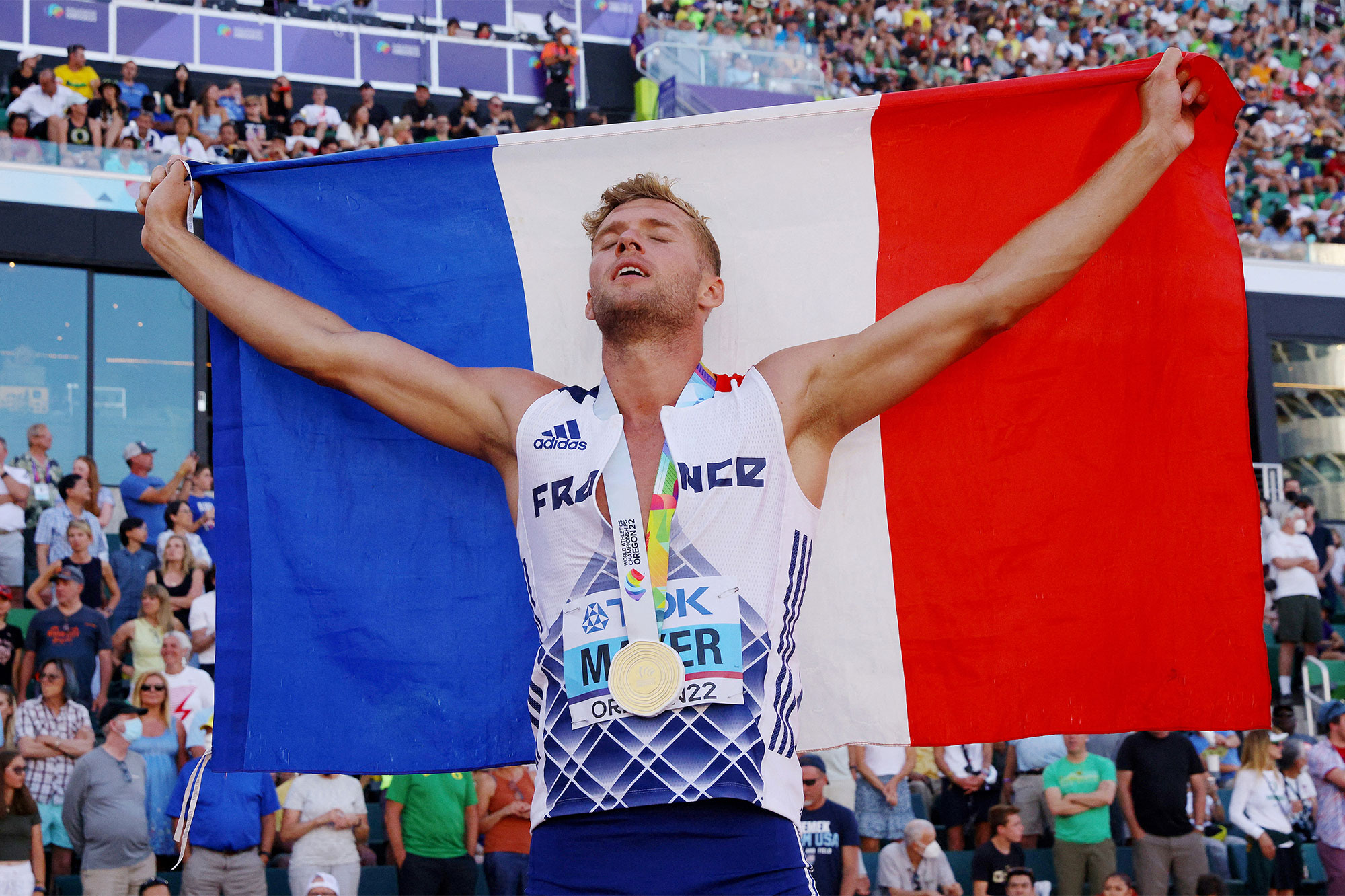 En images : l’émotion et la joie de Kevin Mayer, sacré champion du ...